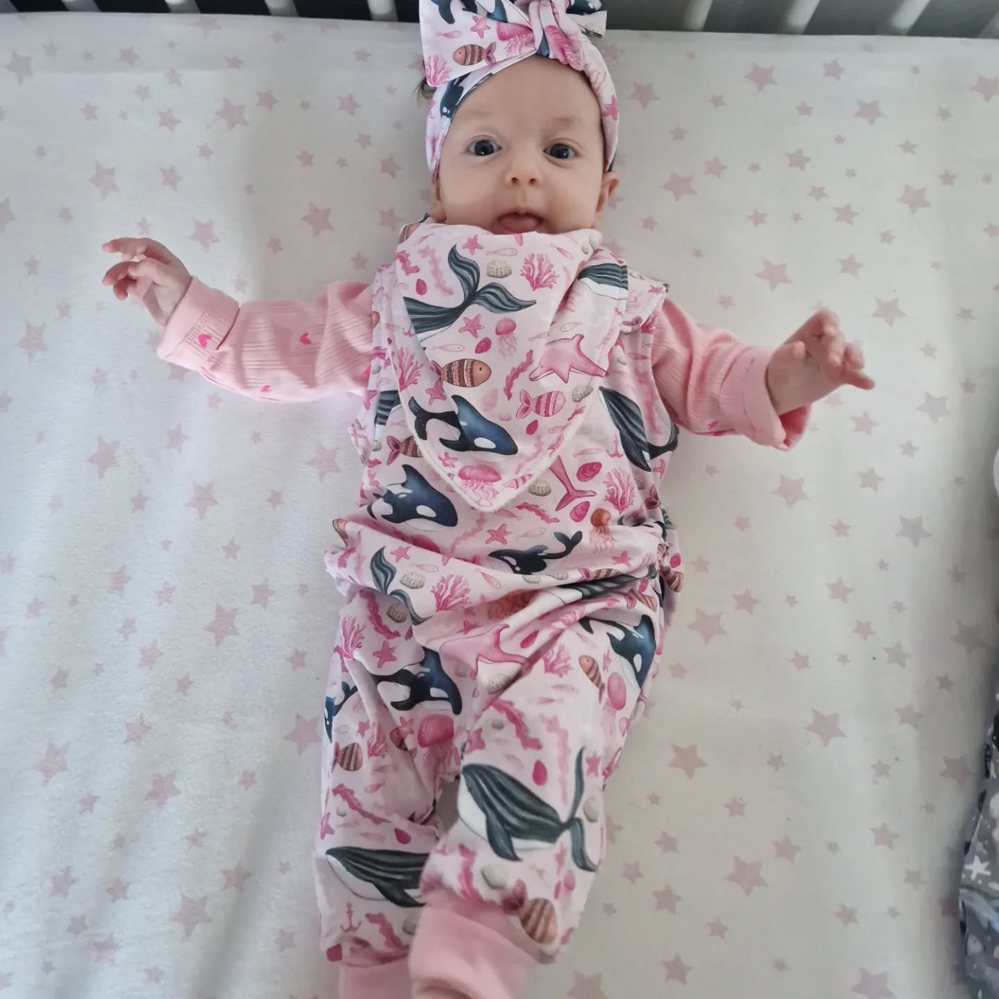 Pink Under The Sea Grow With Me Romper - Tiny Tots Togs